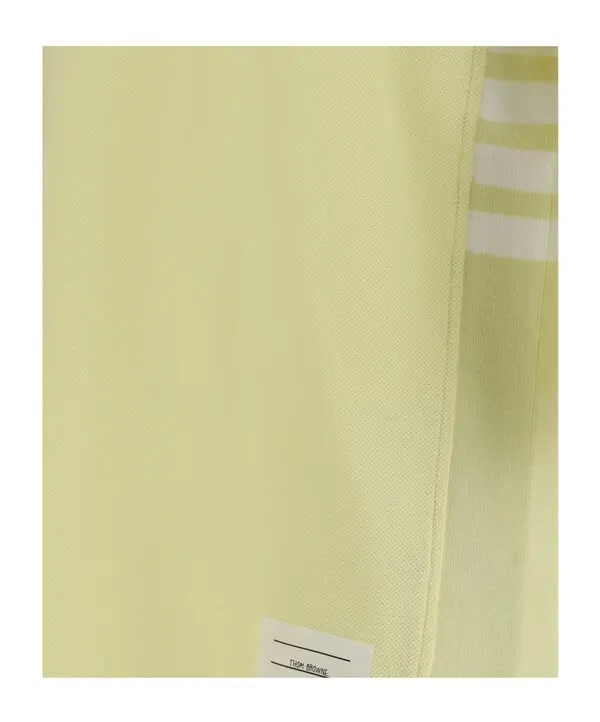 Thom Browne 4-bar Short-sleeved Polo Shirt - Yellow