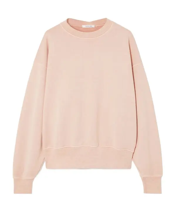 SLVRLAKE Cinch Cotton-jersey Sweatshirt - Pink