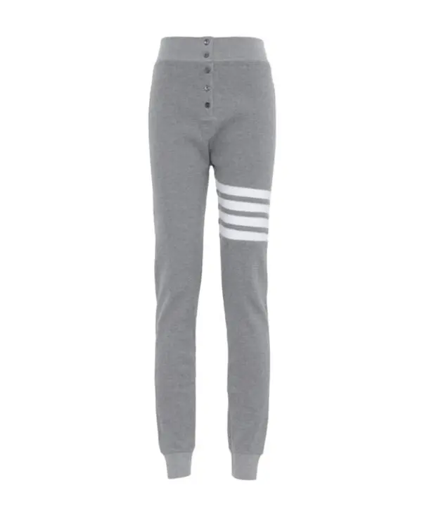 Thom Browne Striped Detail Sweatpants - Medium Gray