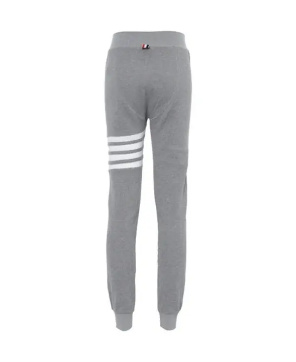 Thom Browne Striped Detail Sweatpants - Medium Gray