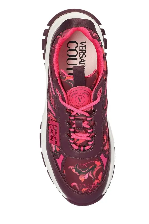 Versace Barocco Printed Lace-up Sneakers