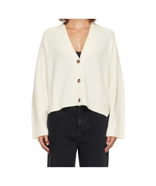 Loulou De Saison Kaia V-neck Cardigan - White