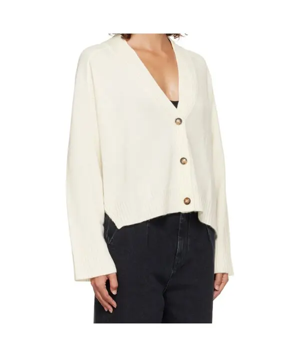 Loulou De Saison Kaia V-neck Cardigan - White