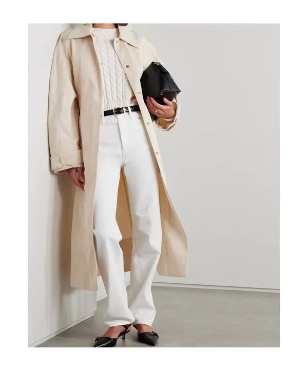NILI LOTAN Rory Cable Knit Sweater - White