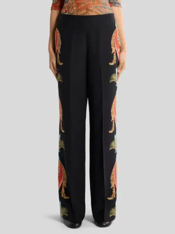 Etro Straight-leg Printed Pants
