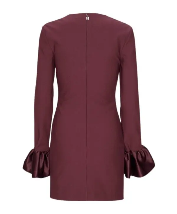 ROTATE BY BIRGER CHRISTENSEN Long Sleeve Frill Cuff Mini Dress