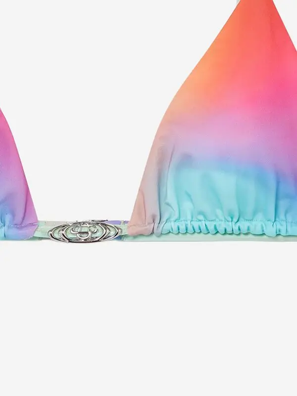 Casablanca Sea Triangle Bikini Top - Multicolor