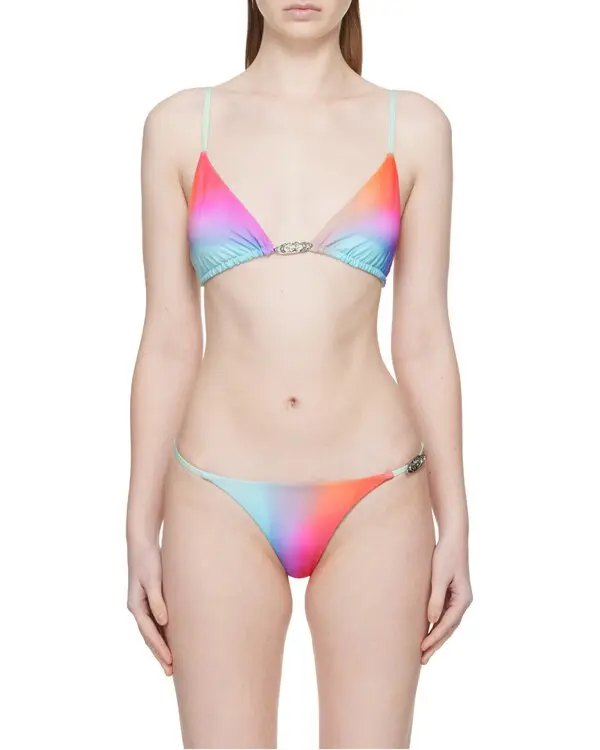 Casablanca Sea Triangle Bikini Top - Multicolor
