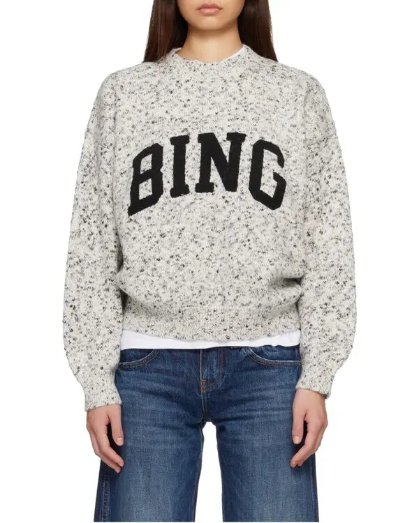 ANINE BING Sydney Sweater With Letter Pattern - Multicolor