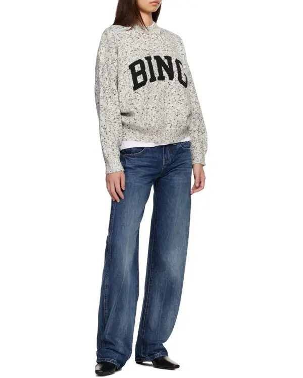 ANINE BING Sydney Sweater With Letter Pattern - Multicolor