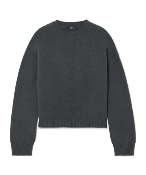 Arch4 Crew Neck Sweater With Ribbed Cuffs And Hem