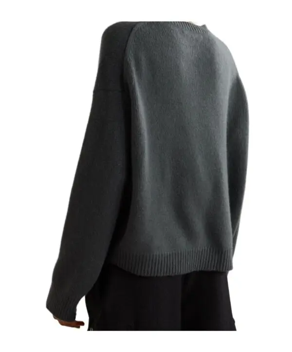 Arch4 Crew Neck Sweater With Ribbed Cuffs And Hem