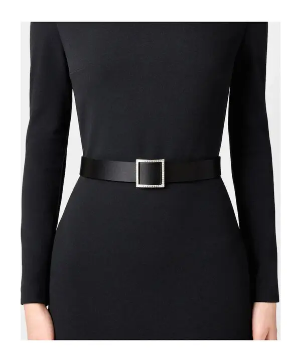 ROGER VIVIER Trompette Belt In Satin