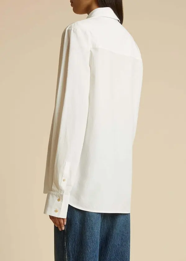 Khaite Minta Curved Hem Shirt
