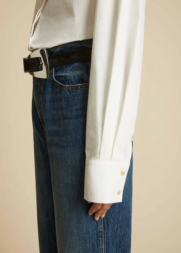 Khaite Minta Curved Hem Shirt