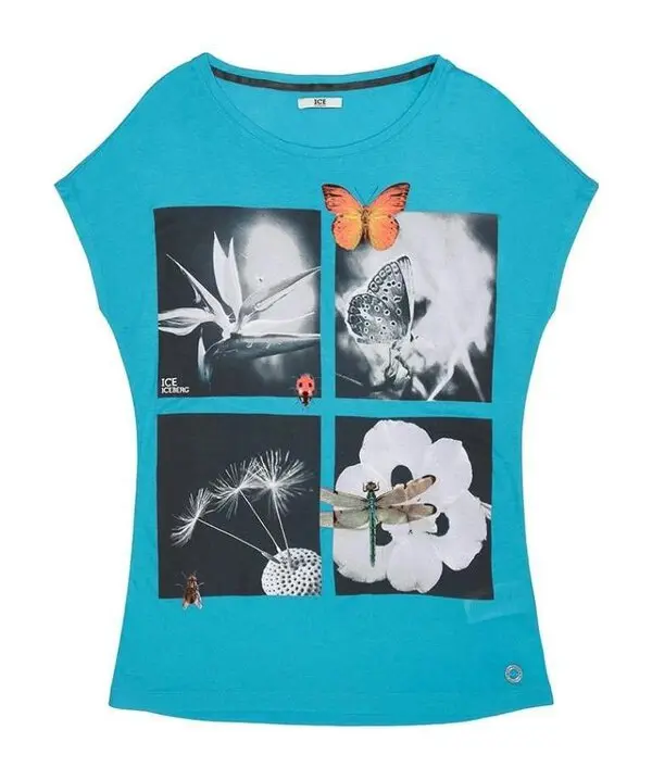 Iceberg Printed T-shirt With Round Neck