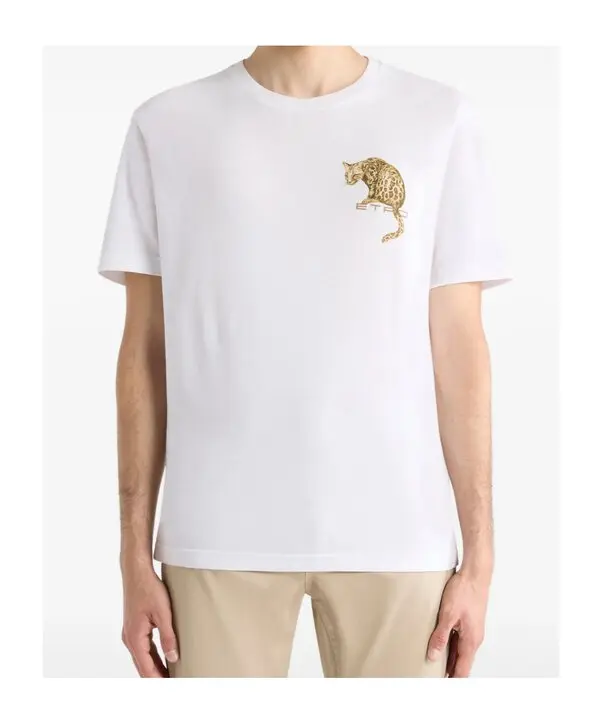 Etro Leopard Printed Crewneck T-shirt