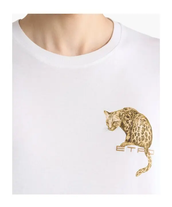 Etro Leopard Printed Crewneck T-shirt