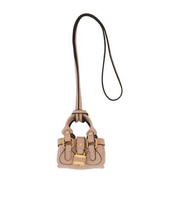 Chloé Mini Paddington Bag Charm - Earthy Pink