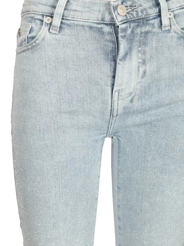 7 For All Mankind Dojo Sparkling Flare Jeans - Green