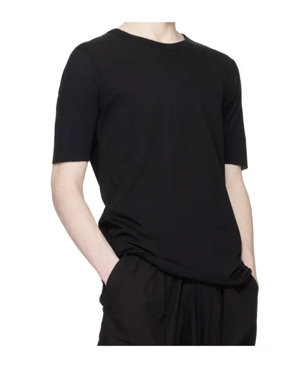 THOM KROM Ribbed-panel T-shirt