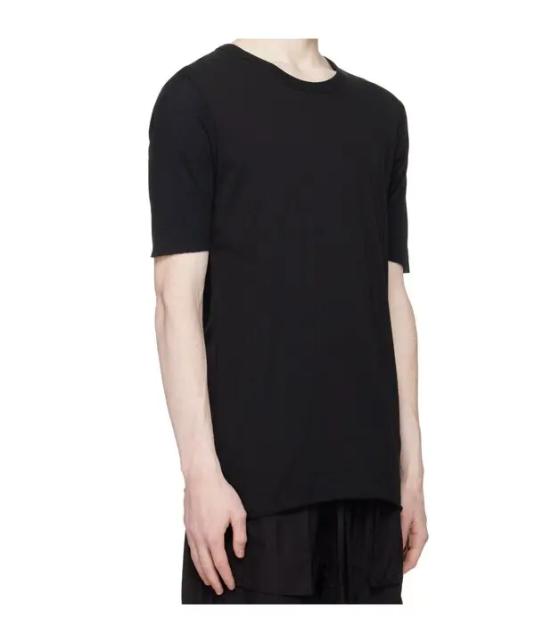 THOM KROM Ribbed-panel T-shirt