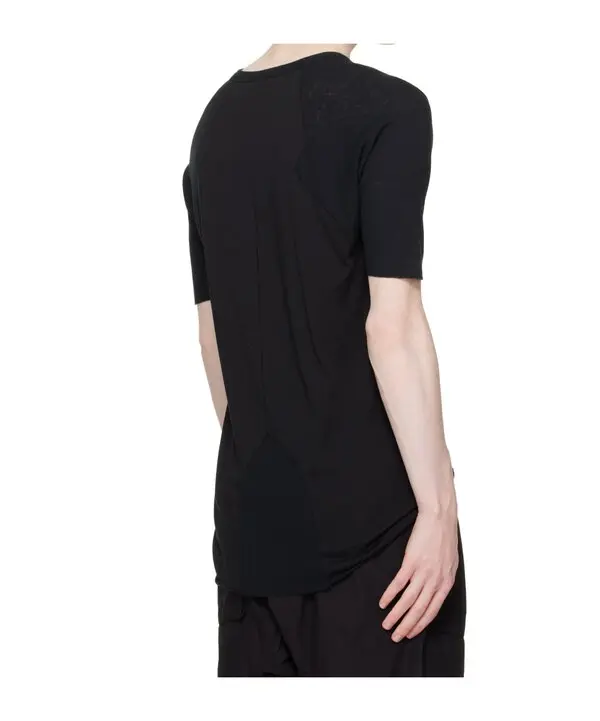 THOM KROM Ribbed-panel T-shirt