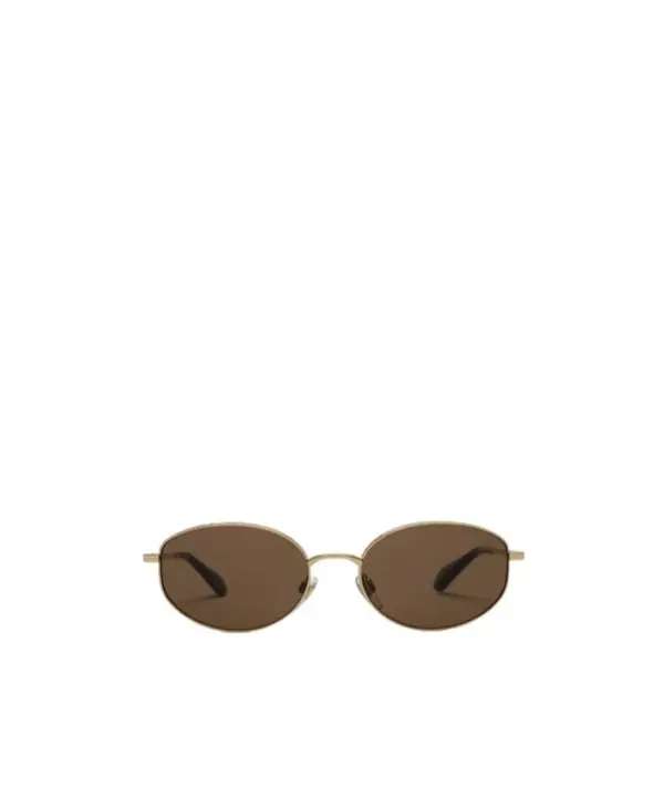 Burberry Metal Oval Sunglasses - Light Gold