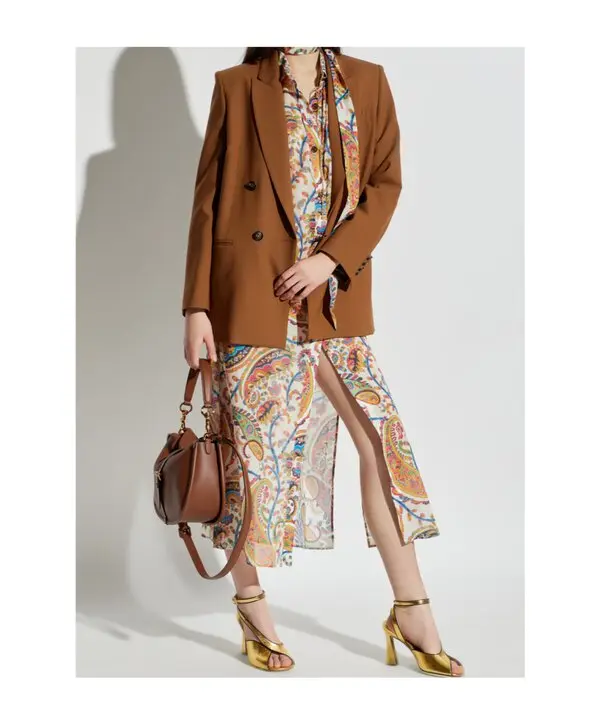 Etro Paisley Printed Midi Shirt Dress