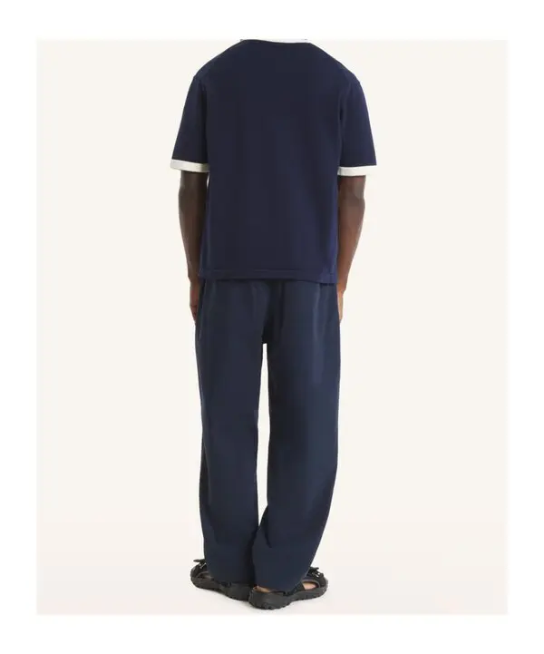 Maison Kitsuné Ribbed-trim Polo Shirt
