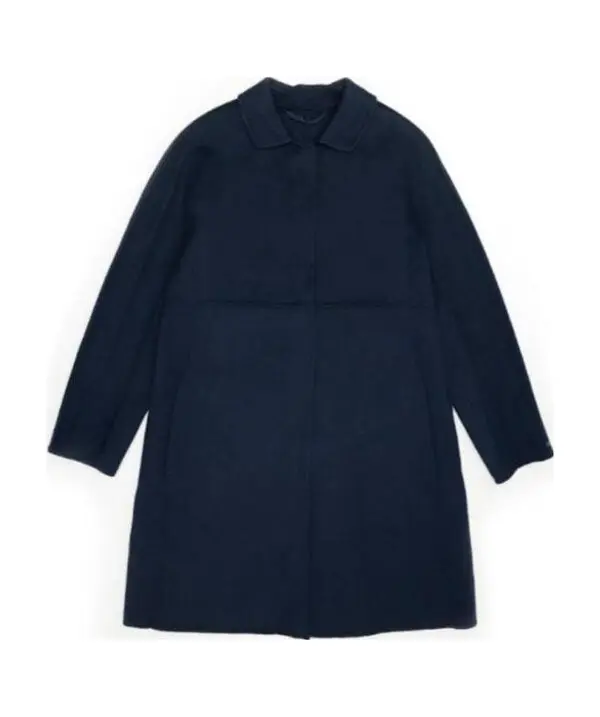 Max Mara Lapel Coat - Blue