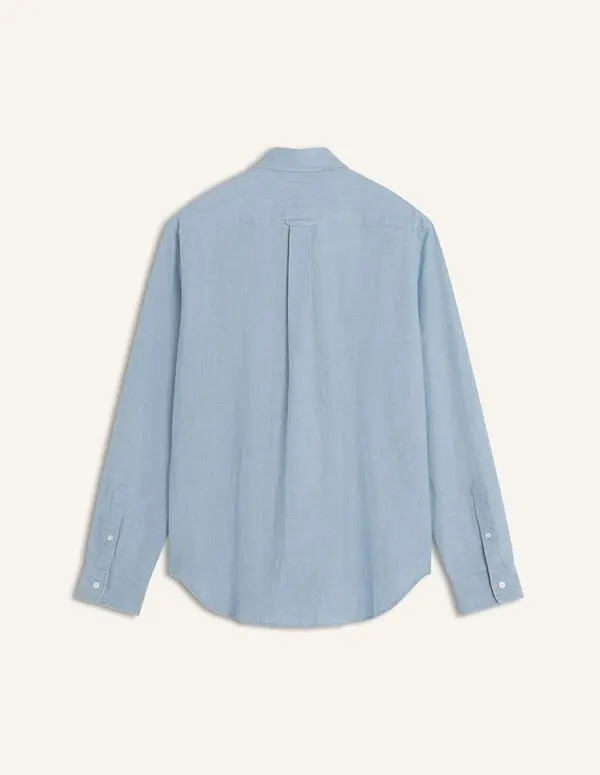 Maison Kitsuné Button-down Long-sleeved Shirt - Blue