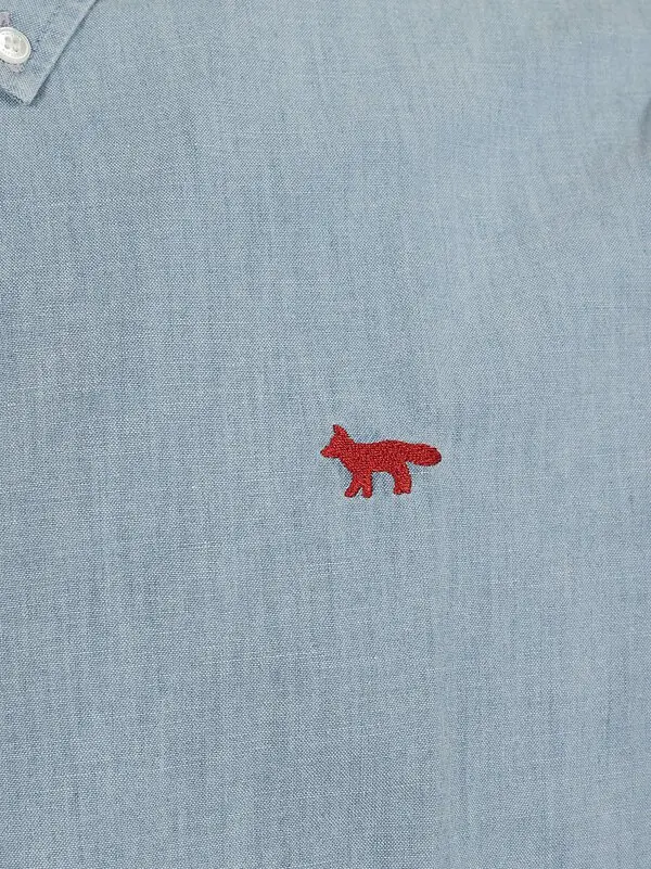Maison Kitsuné Profile Fox Long-sleeve Shirt