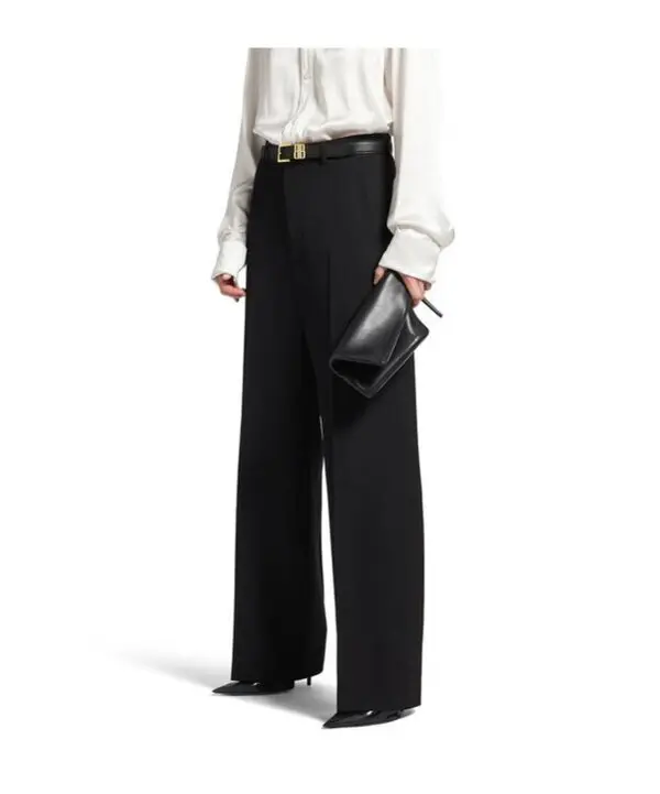 Balenciaga Pressed Crease Tailored Trousers