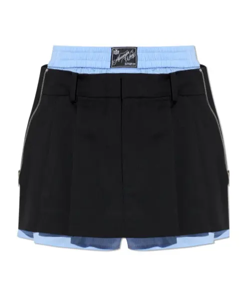 Alexander Wang Pre Styled Pleated Skorts - Black