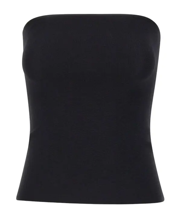 ENTIRE STUDIOS Bandeau Strapless Top - Black