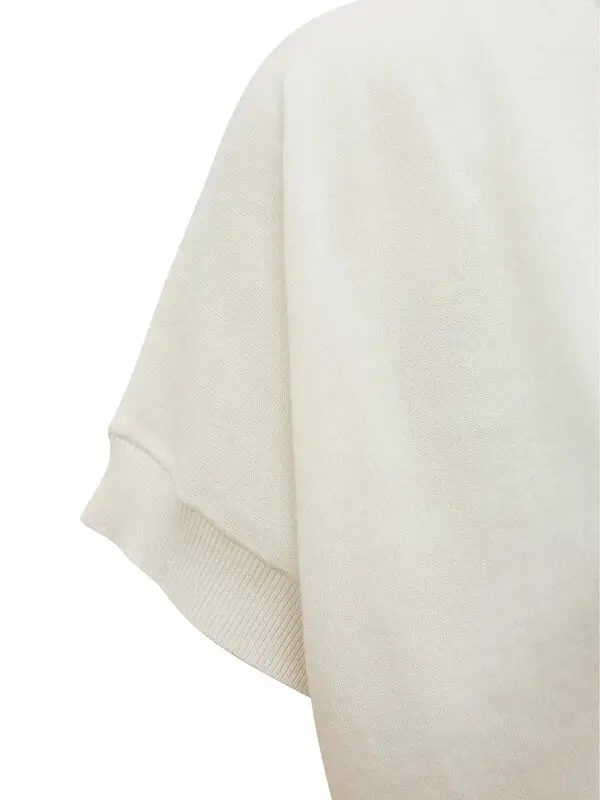 Aspesi Split Neck Fine-knit T-shirt