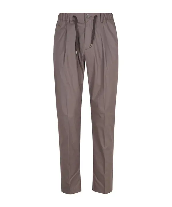 Herno Drawstring Pleated Trousers - Gray
