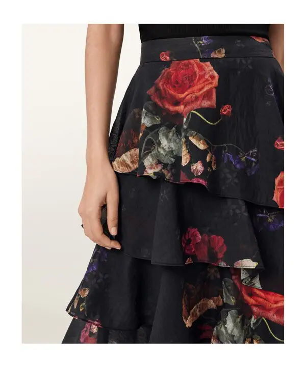 ALLSAINTS Caya Floral Maxi Skirt
