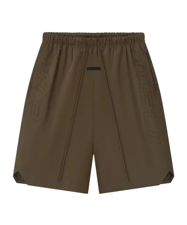 Fear Of God Active Trace Embroidered Shorts - Brown