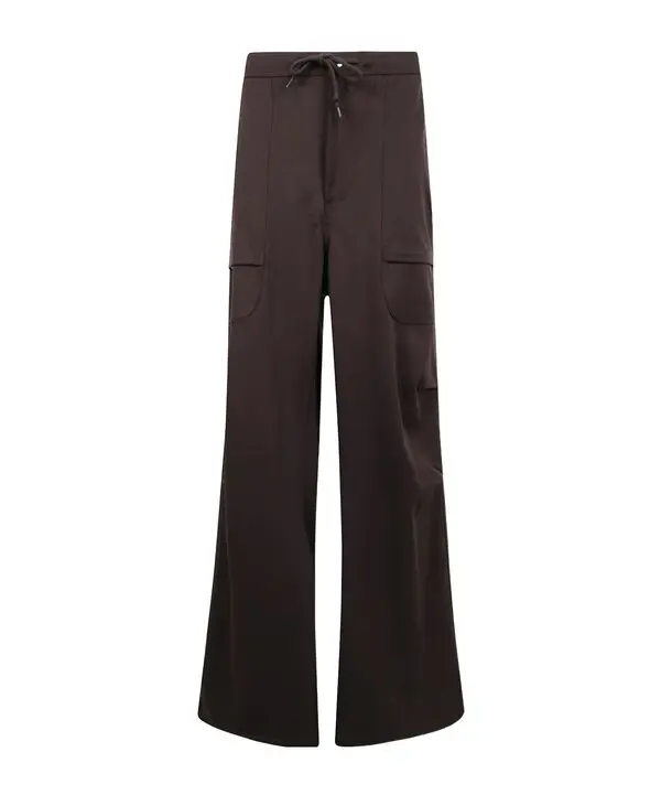 ENTIRE STUDIOS Flap-pocket Wool Trousers - Black