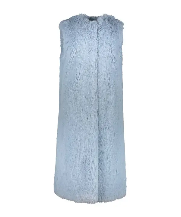 Herno Long Faux Fur Gilet Coat