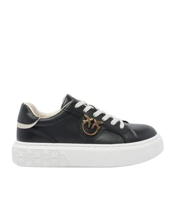 Pinko Yoko 06 Metallic-trim Platform Sneakers - White
