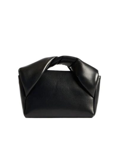 J.W.ANDERSON Twister Logo Debossed Medium Tote Bag - Black