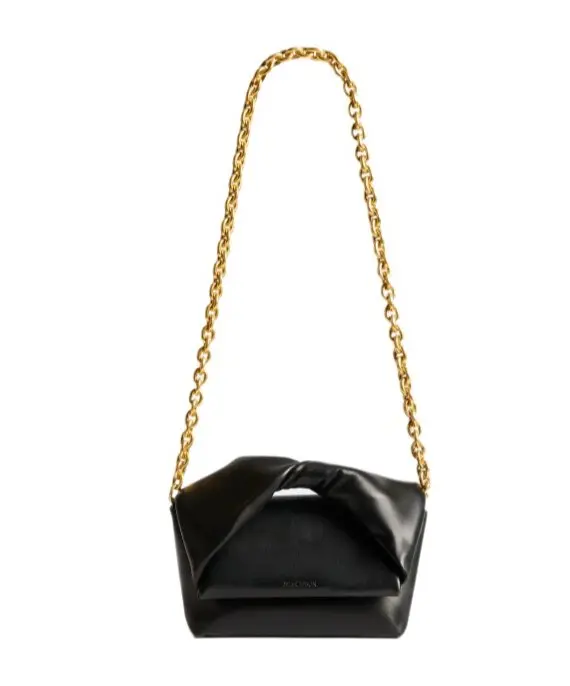 J.W.ANDERSON Twister Logo Debossed Medium Tote Bag - Black