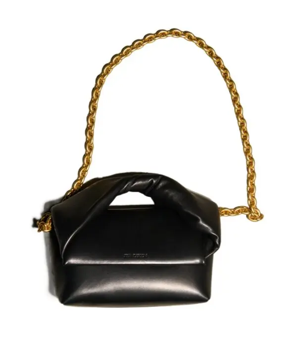 J.W.ANDERSON Twister Logo Debossed Medium Tote Bag - Black