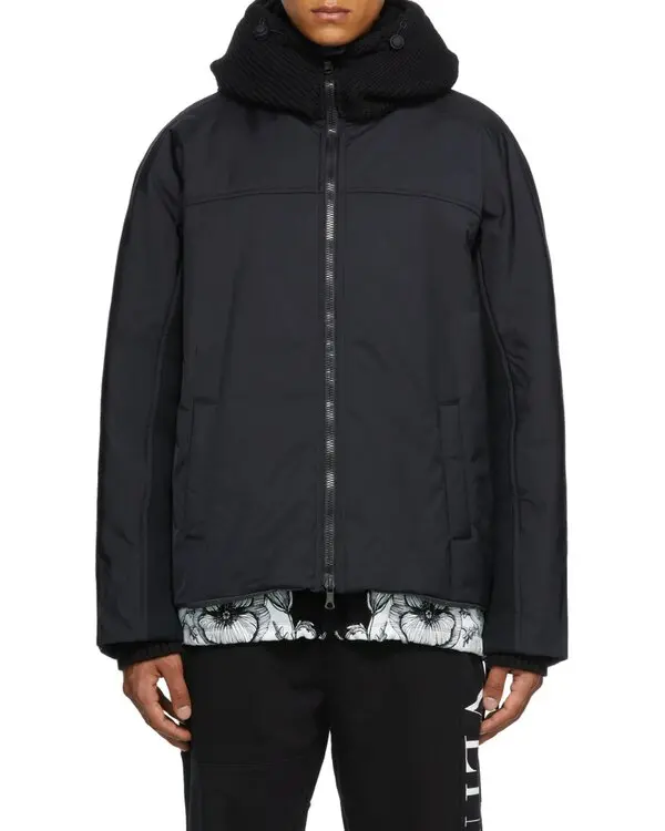 Valentino Garavani Contrast Hooded Jacket