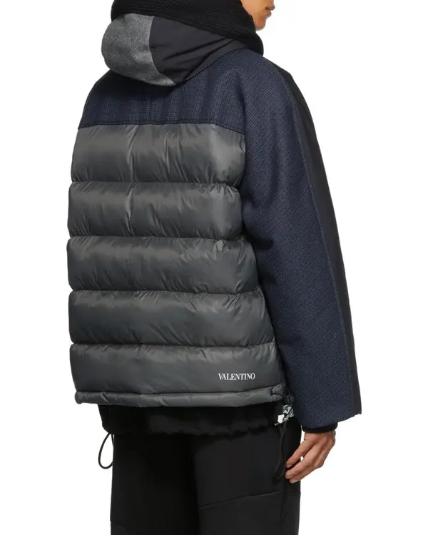 Valentino Garavani Contrast Hooded Jacket