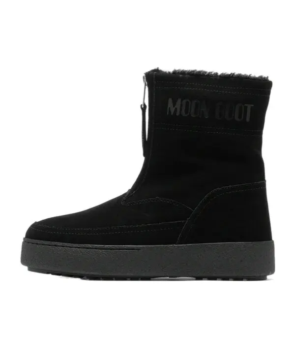 Moon Boot Logo Printed Zip Detail Boots