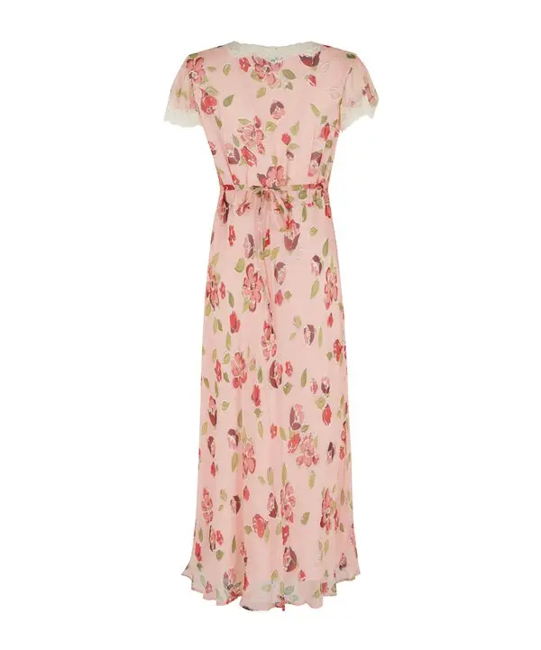 Rixo Printed Clarice Maxi Dress - Pink